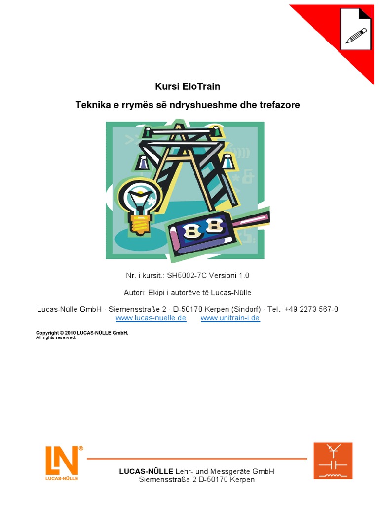 Teknika e Rrymes Se Ndryshueshme Dhe Trefazore PDF | PDF