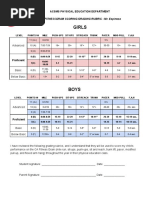 FitnessGram Assessment Score Sheet | PDF