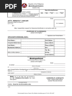 Sandiganbayan Clearance Application Form | PDF