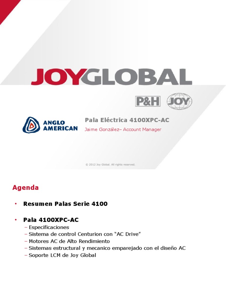 Joyglobal P&H 4100xpc Ac Esp | PDF | Science | Ingeniería