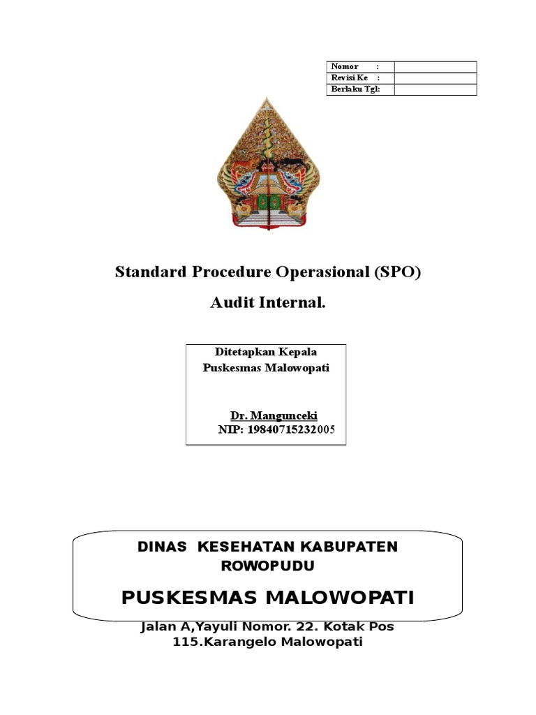 Sampul SPO Audit Internal | PDF