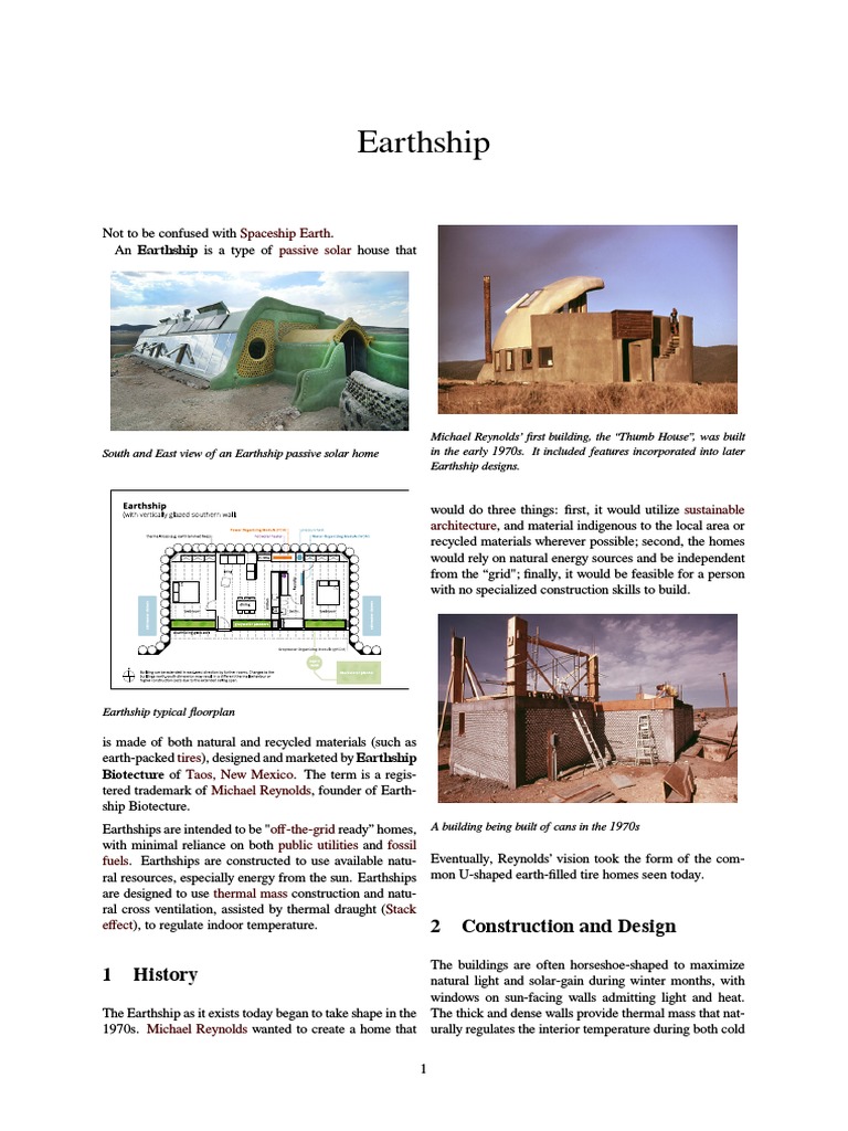 Earthship | PDF | Building Technology | Building