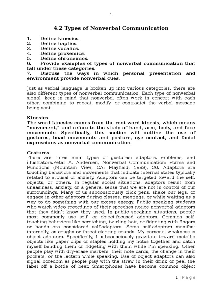 Types of Communication | PDF | Nonverbal Communication | Smile