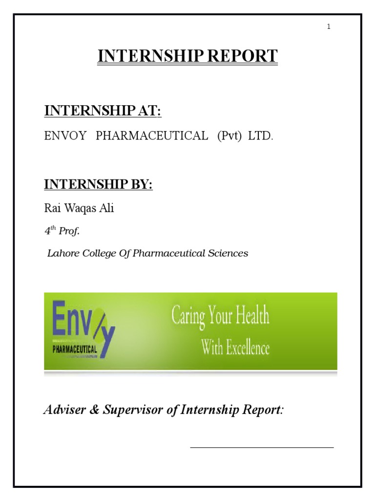 Internship Report of Pharmaceutical Industry | PDF | Tablet (Pharmacy ...