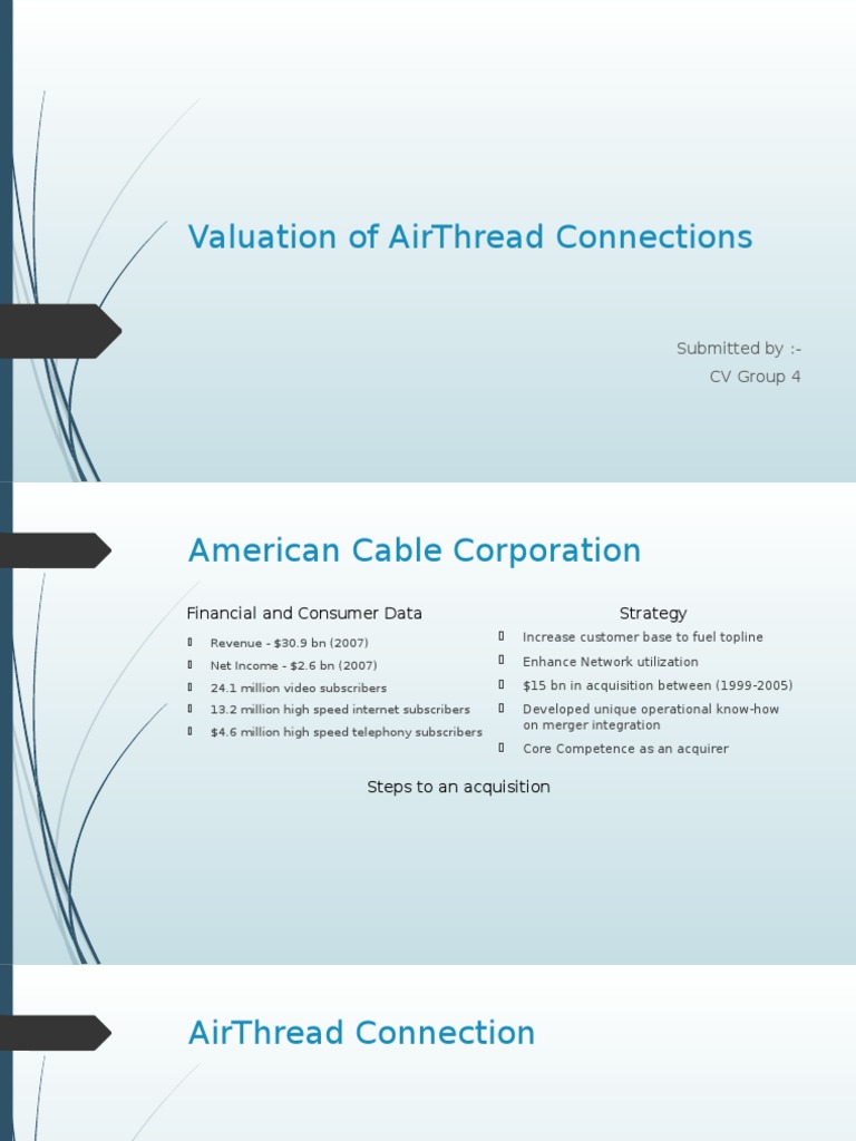 AirThread Valuation | PDF | Technology & Engineering