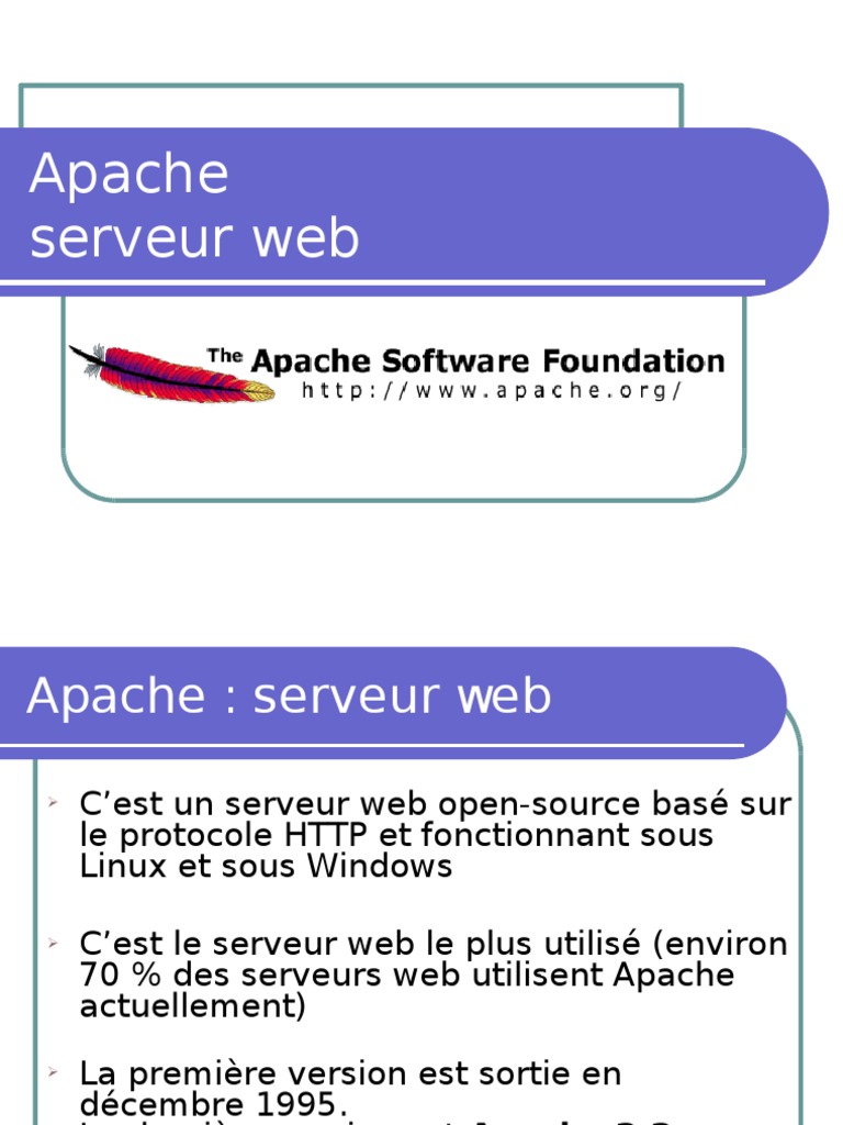 Presentation Apache | PDF | Apache HTTP Server | Logiciel utilitaire