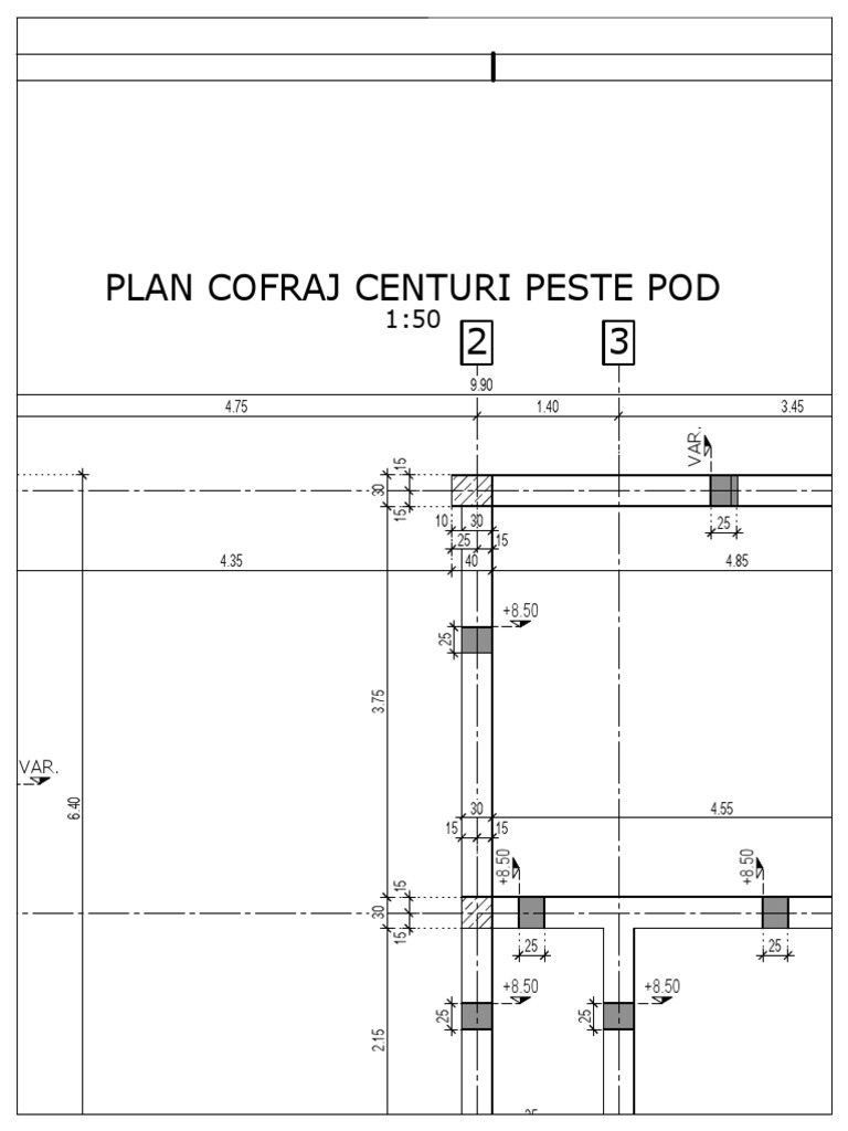1 2 3 Plan Cofraj Centuri Peste Pod | PDF | Home & Garden