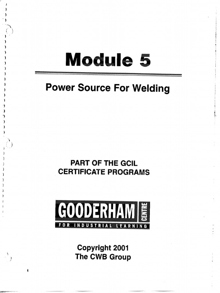 Module 5 Power Source For Welding | PDF