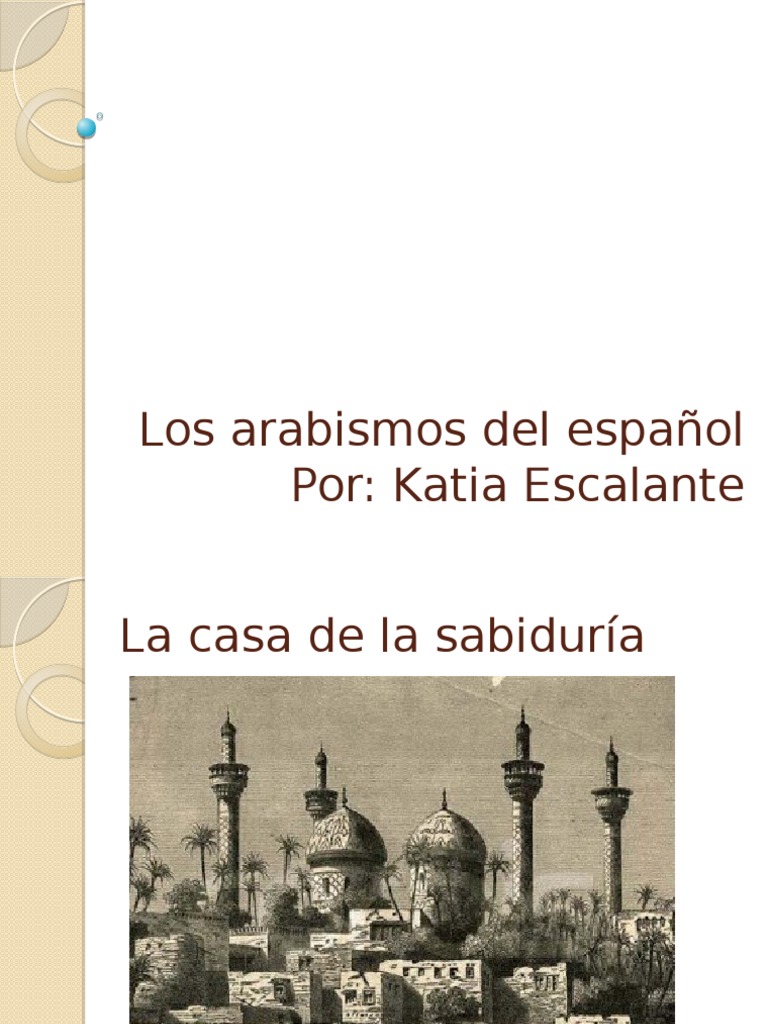 Arabismos en el Español | PDF | latín | Arábica