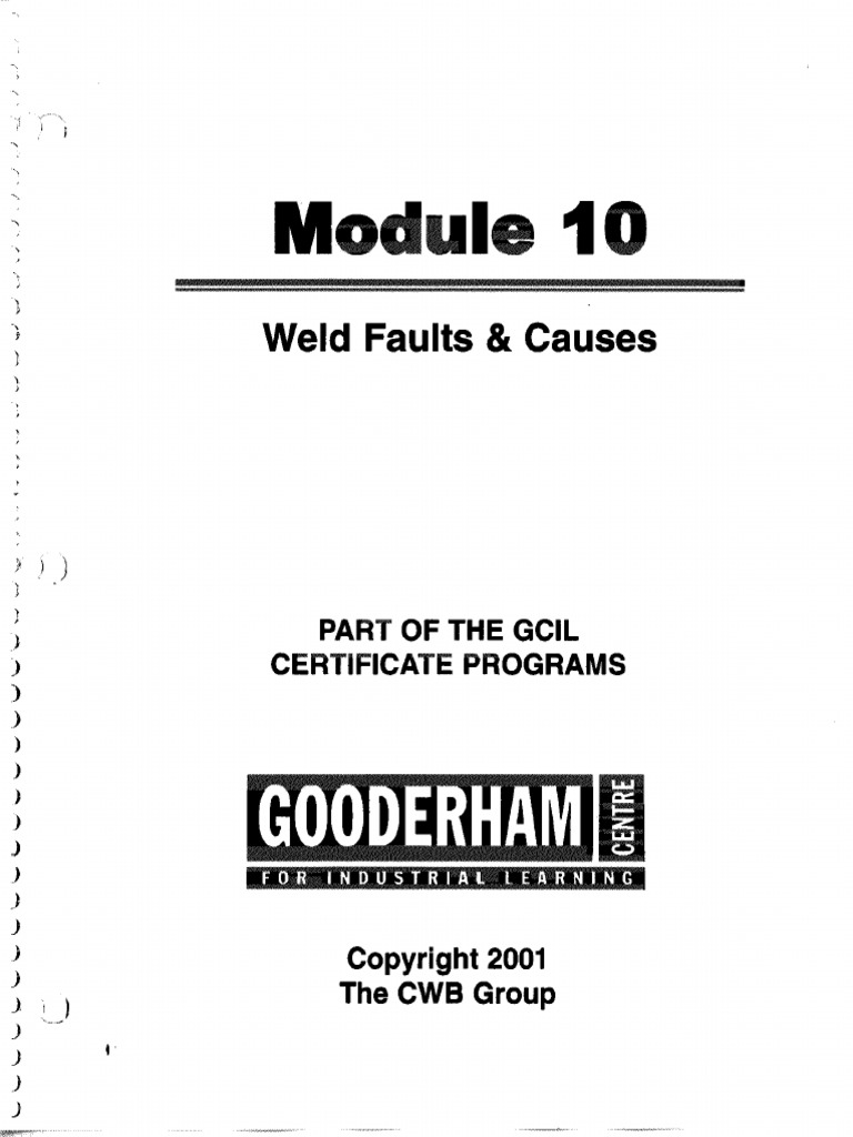 Module 10 Weld Faults & Causes | PDF