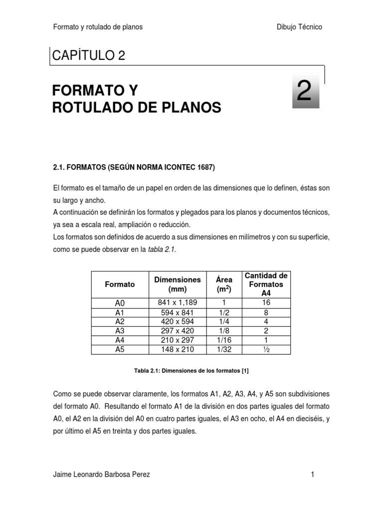 Formatos y Rotulado de Planos | PDF | Dibujo | Conservacion Y Restauracion