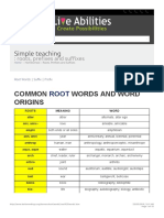 SAT / ACT Common Word Roots - Prefixes and Suffixes | PDF | English ...
