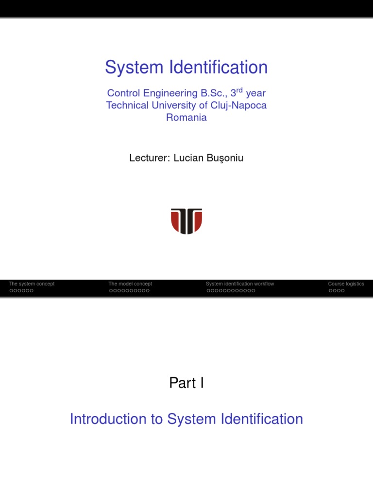 Part 1 - Introduction To System Identification | PDF | Mathematical ...