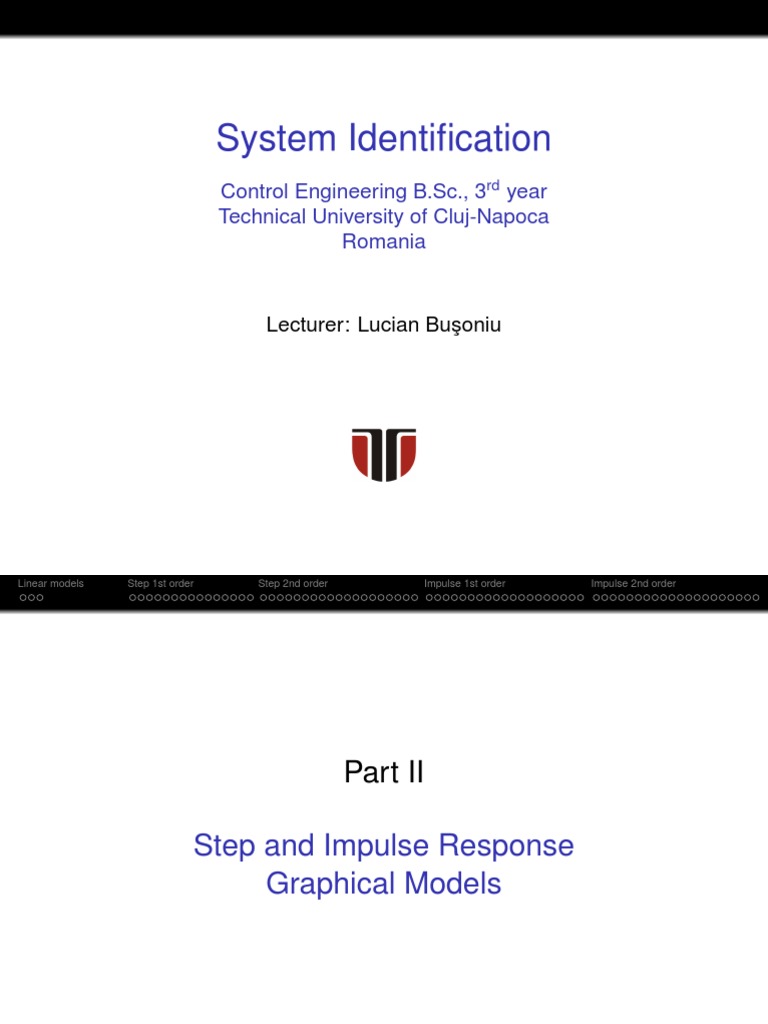 Part 2 - Step and Impulse Response Graphical Models | PDF | Laplace ...