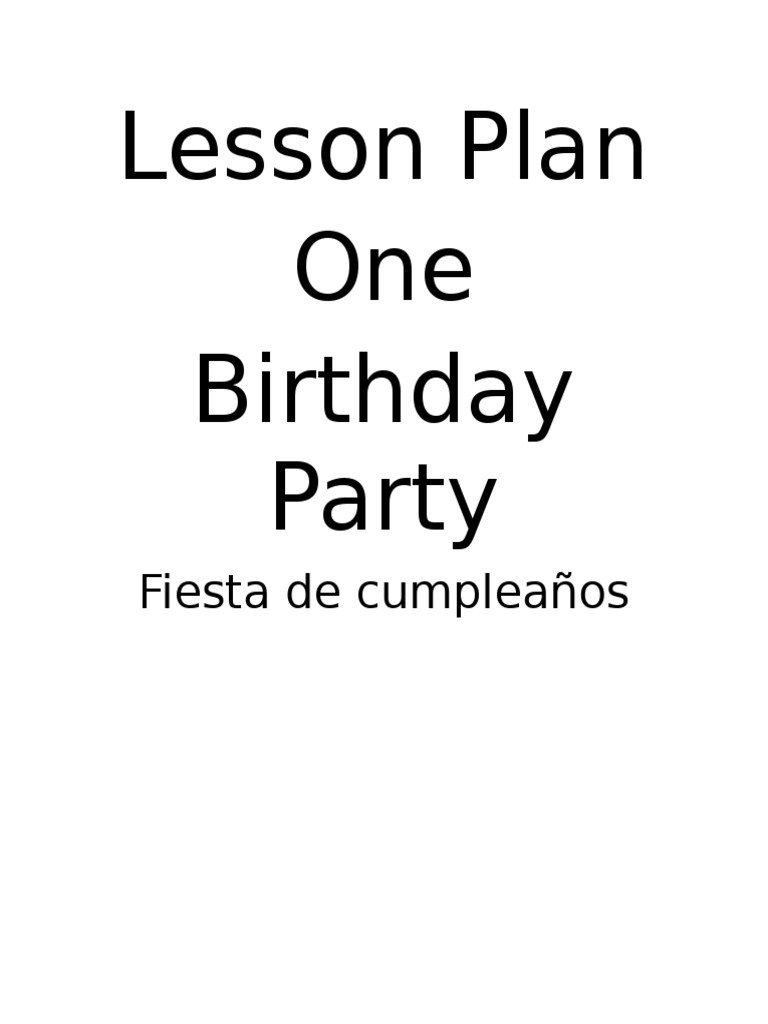 Lesson Plan-Spanish | PDF | Vocabulary | English Language