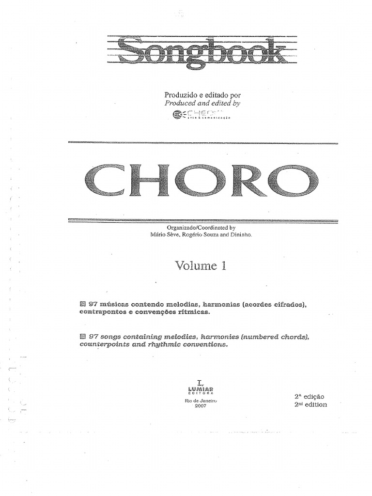 Choro Vol.1 | PDF