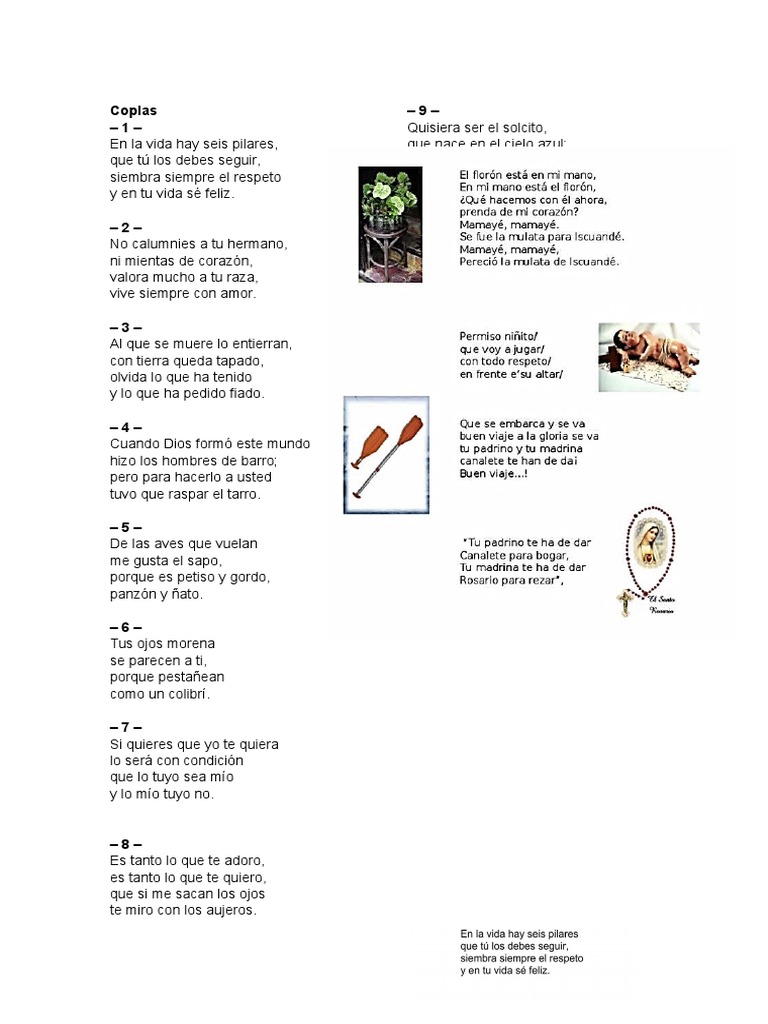 Coplas 10 Chigualos 10 | PDF | Religión y creencia