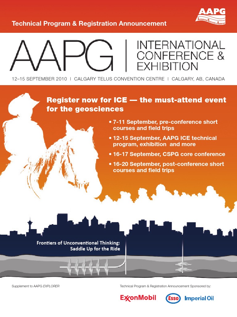 AAPG 2010 International Conference & Exhibition Announcement | PDF ...