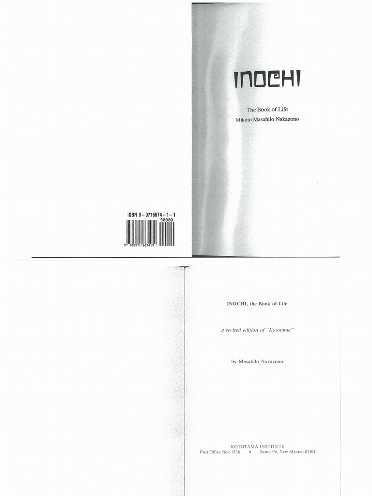 INOCHI The Bbook of Life | PDF