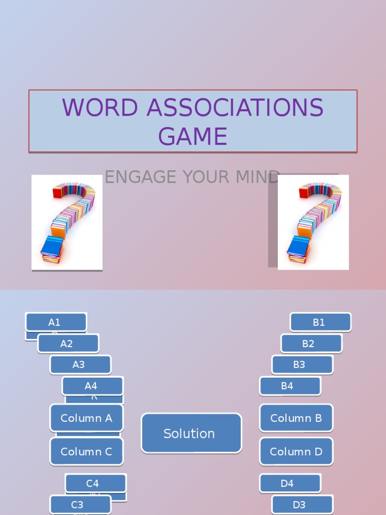 Word Associations Game | PDF