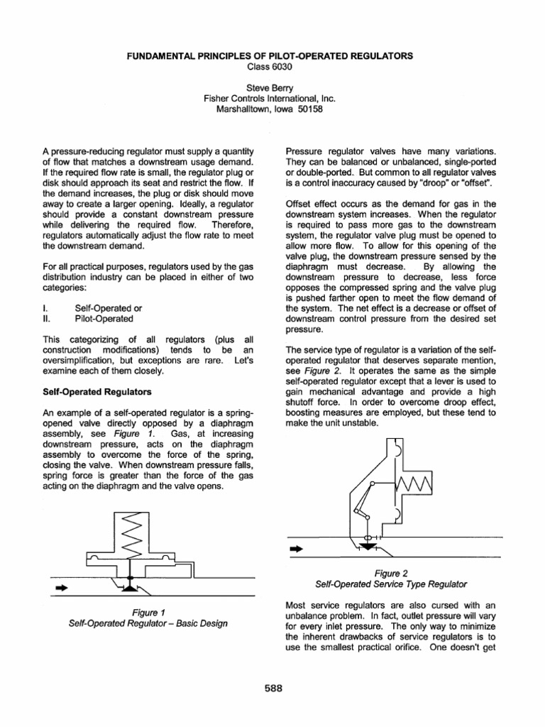 Fundamental Principles of Pilot-Operated Regulators | PDF | Valve ...
