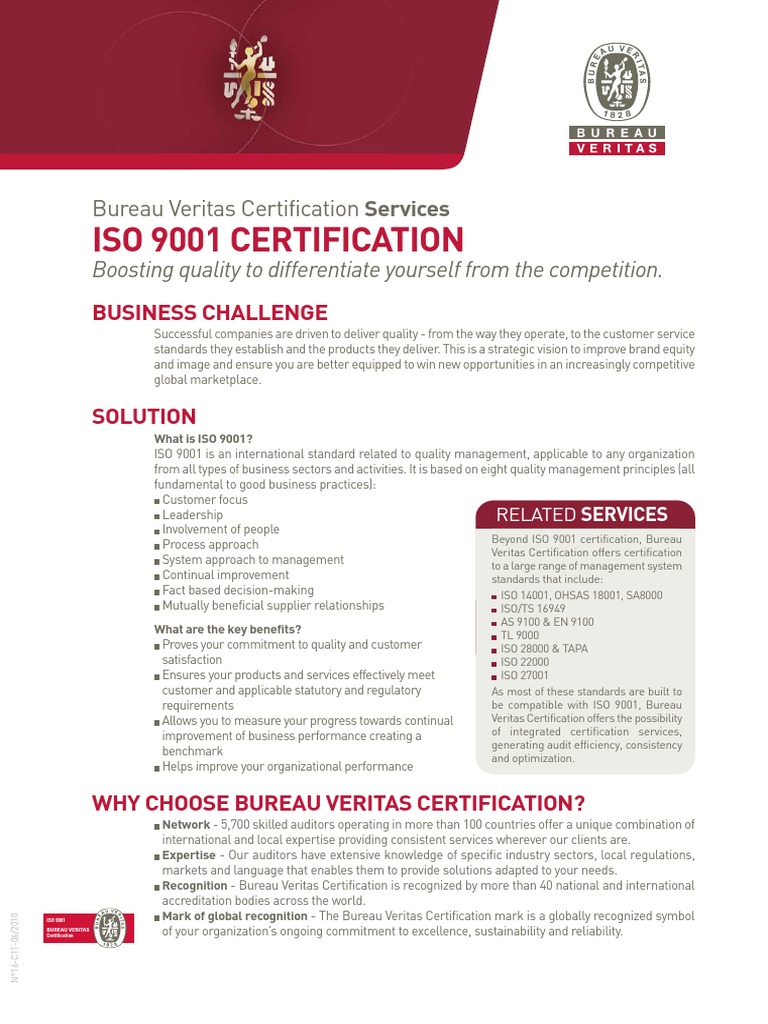 Bureau Veritas ISO 9001 Certification Guide | PDF | Iso 9000 | Audit