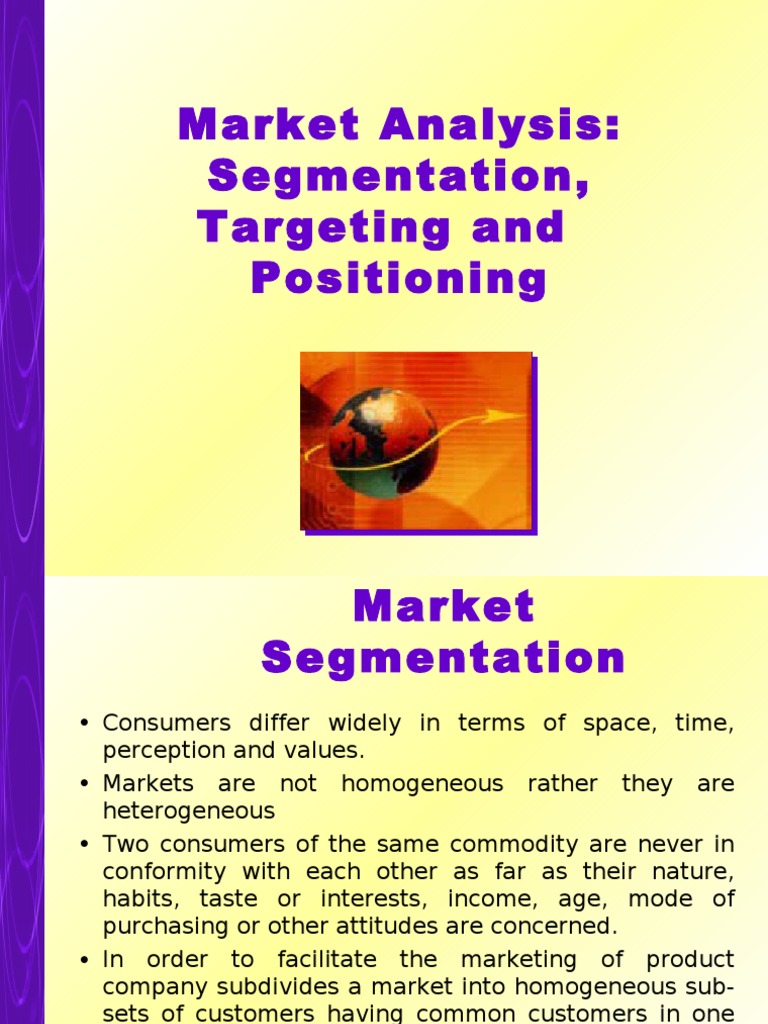 Market Analysis Segmentation, Targeting and Positioning | PDF | Market Segmentation | Sampling ...