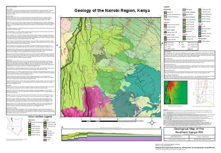 Geology of the Nairobi Region, Kenya | Rock (Geology) | Rocks