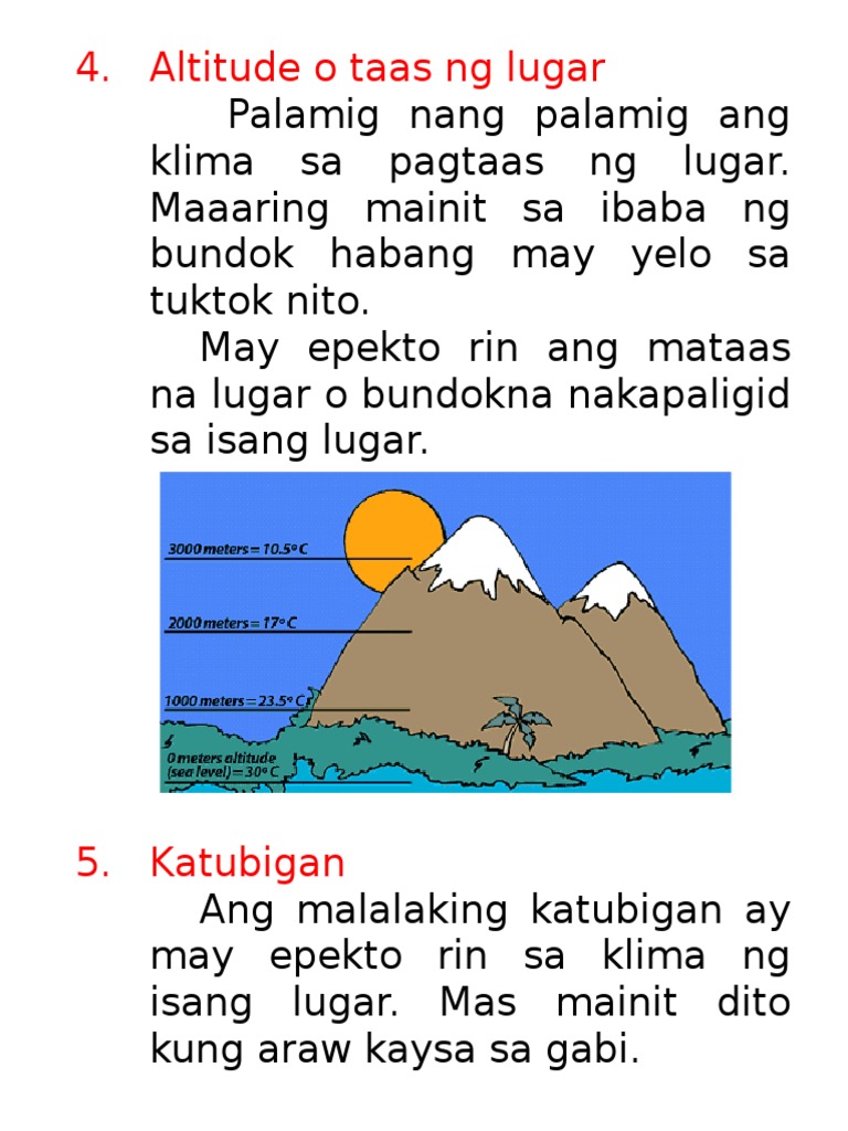 Mga Salik Sa Klima | PDF