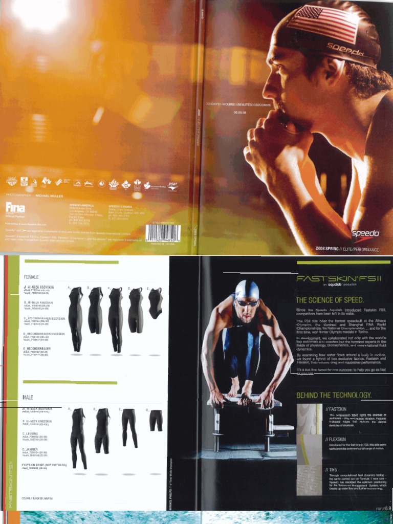 Speedo Catalog PDF Swimming Water Sports