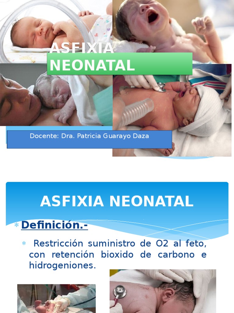 Asfixia Neonatal | PDF | Infantes | Parto