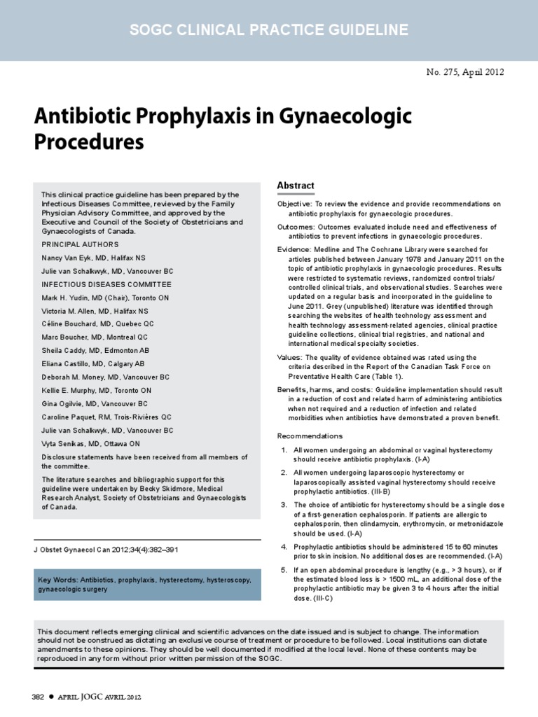 ATB Profilaxis | PDF | Urinary Tract Infection | Antibiotics