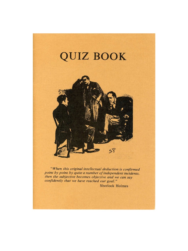 Holmes Quiz Book | PDF