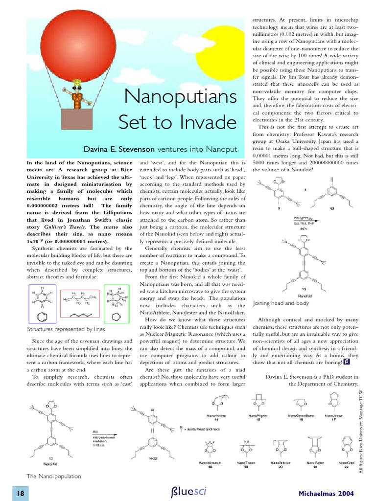 Nanoputians Set To Invade | Molecules | Chemistry | Free 30-day Trial ...