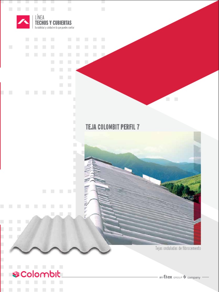 Tejas Fibrocemento PDF | Techo | Tornillo