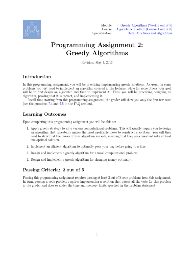 02 Greedy Algorithms Problems | PDF | Time Complexity | Input/Output