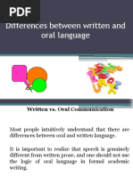 Oral and Written Communication | PDF | Vocabulary | Communication
