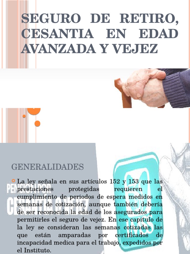 Seguro de Retiro y de Cesantia en Edad Avanzada | PDF | Pensión | Seguro