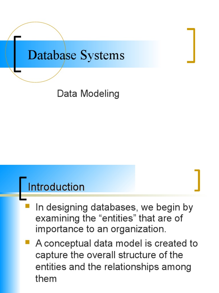 Database Systems: Data Modeling | Download Free PDF | Data Model | Databases