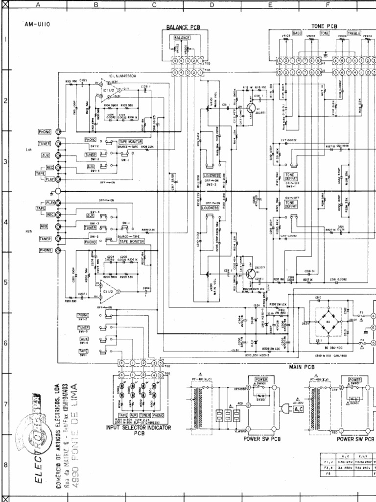 Akai AM-U110 Schematic | PDF
