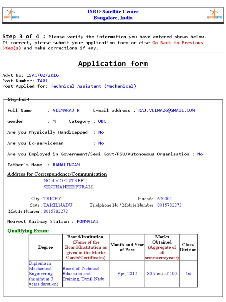Recruitment Application Form | PDF