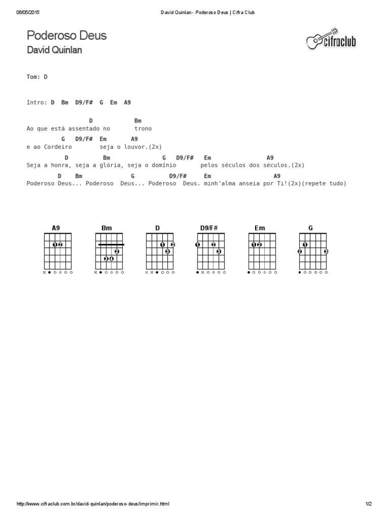 David Quinlan - Poderoso Deus - Cifra Club | PDF
