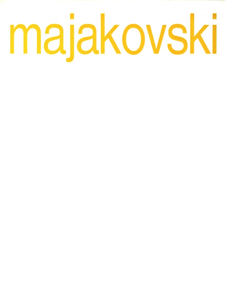 MAJAKOVSKI Vladimir Vladimirovič | PDF