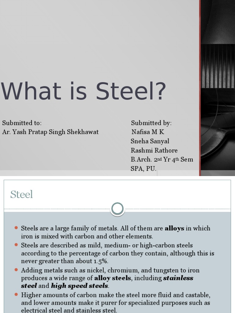 What Is Steel | PDF