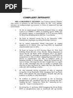 Sample Format of Affidavit (Tagalog) | PDF