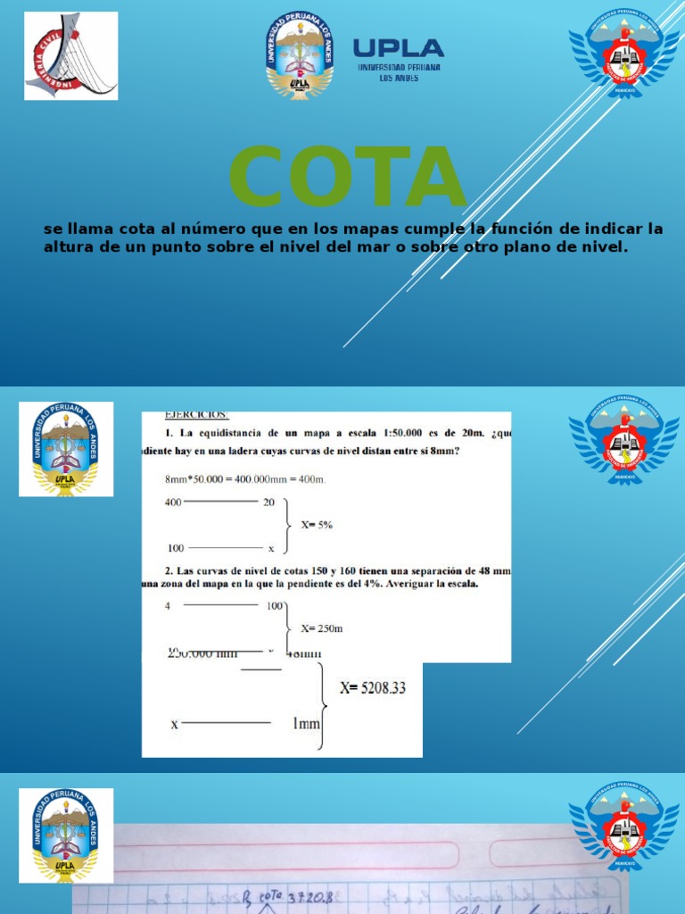 Cota | PDF | Geodesia | Agrimensura