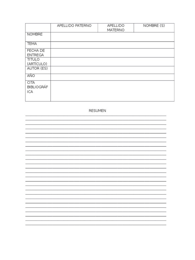 Formato Tareas | PDF