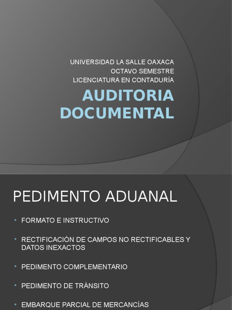 Guía Completa del Pedimento Aduanal | PDF | El comercio internacional ...