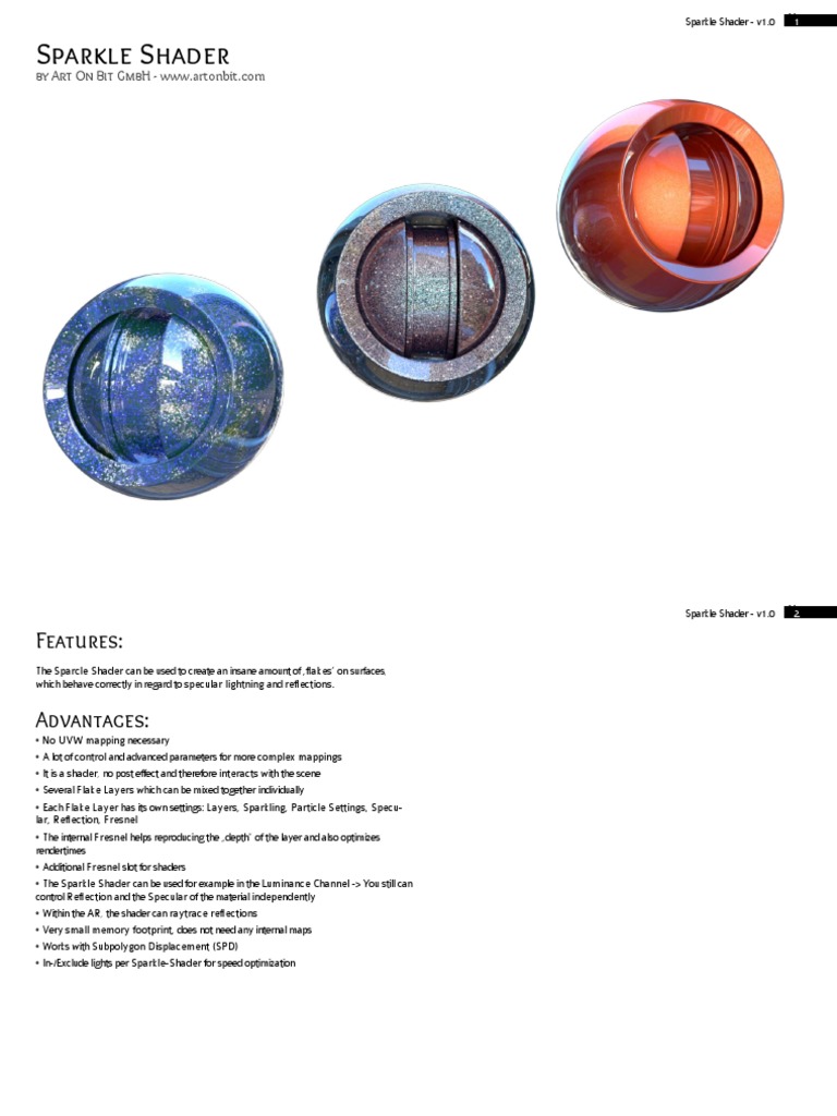 Manual - Scatter Shader v1.0 | PDF | Texture Mapping | Shader