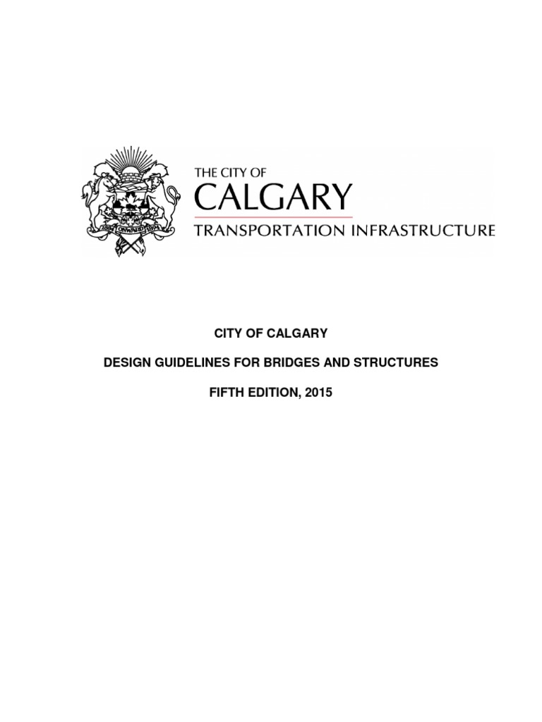 CoC Bridges and Structures Design Guidelines 2015 - Rev 2 | PDF ...
